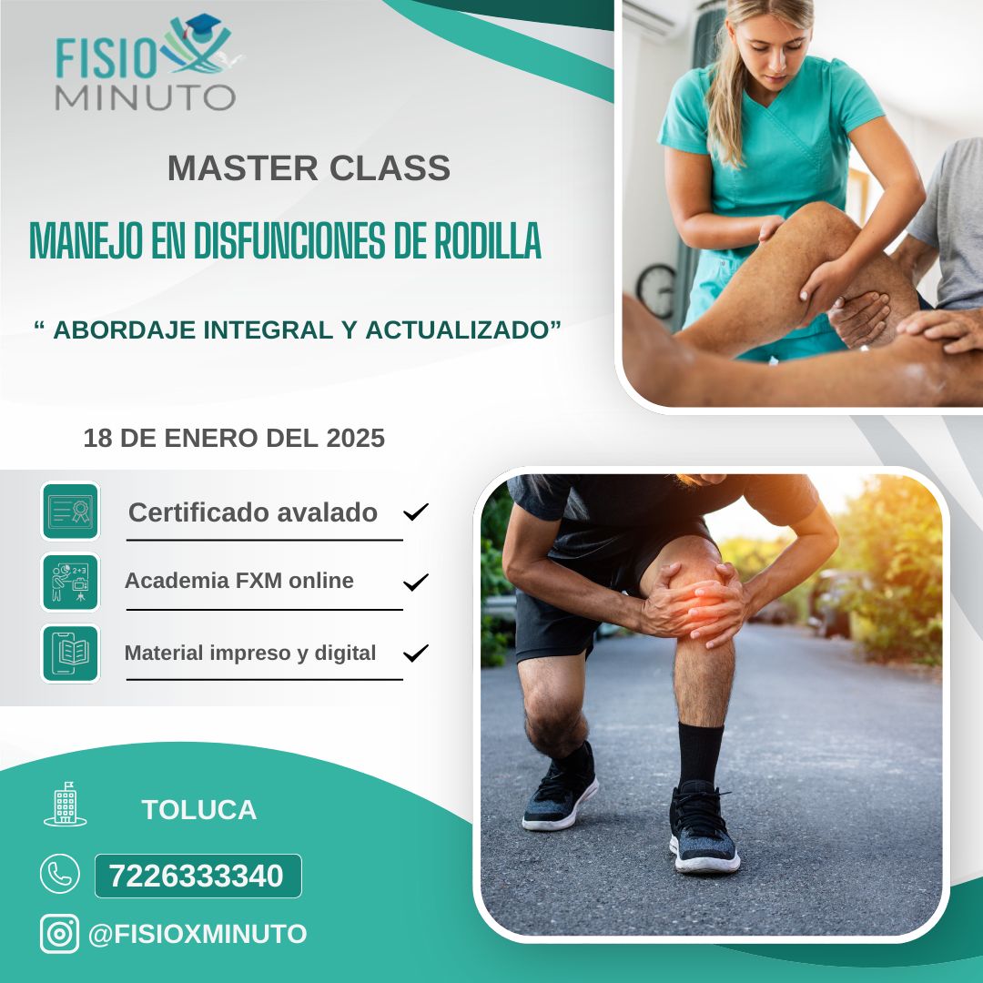 Manejo en disfunciones de rodilla: Toluca | Fisioxminuto
